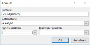 Rekenen in Word 2013-2016 inclusief voorbeeldbestand