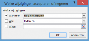 Wijzigingen bijhouden in Excel