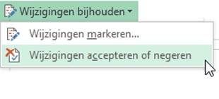 Wijzigingen bijhouden in Excel