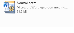 Lege scherm van Word (Normal.dotm) - Easy Learning